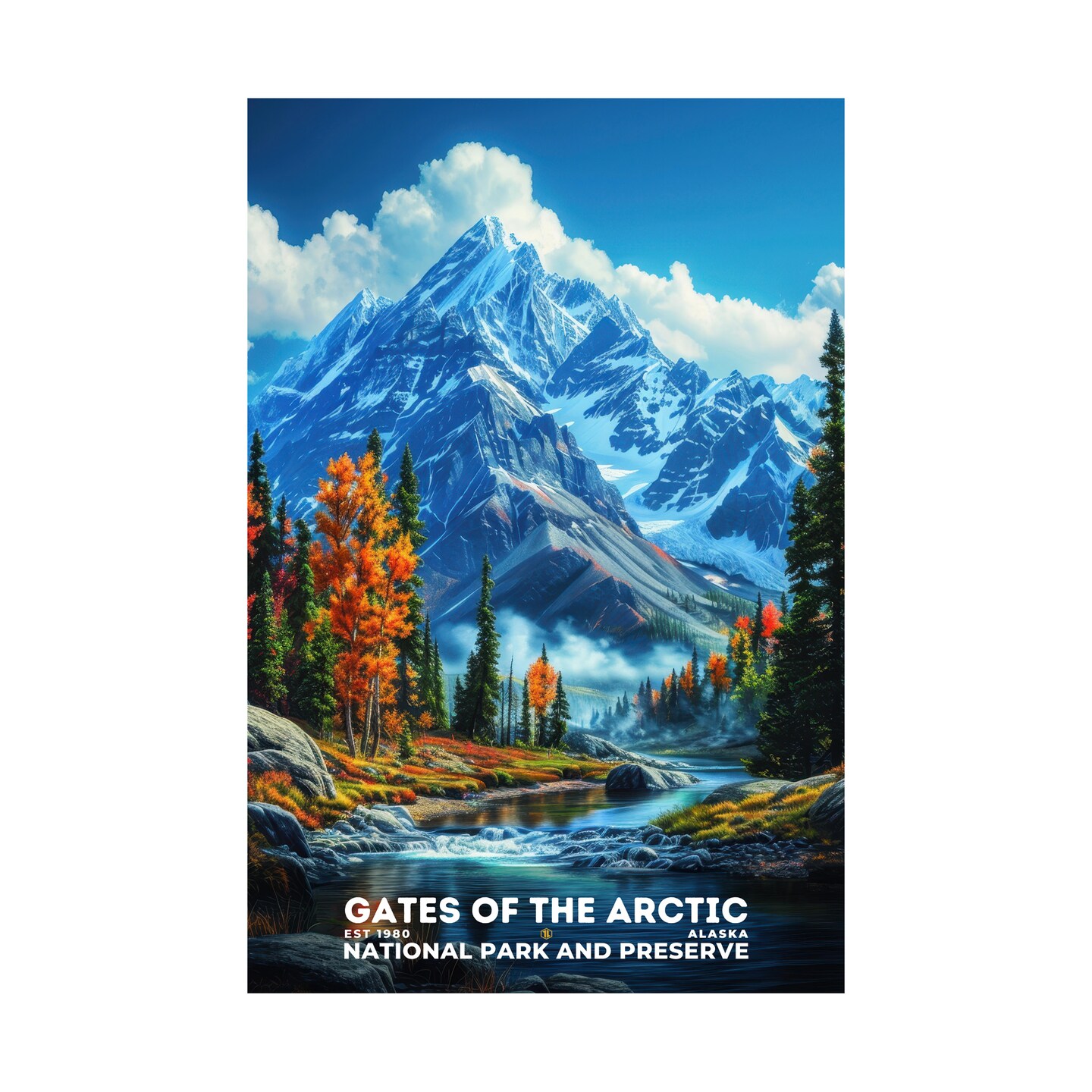 Gates of the Arctic National Park Poster, Travel Art, Office Poster ...