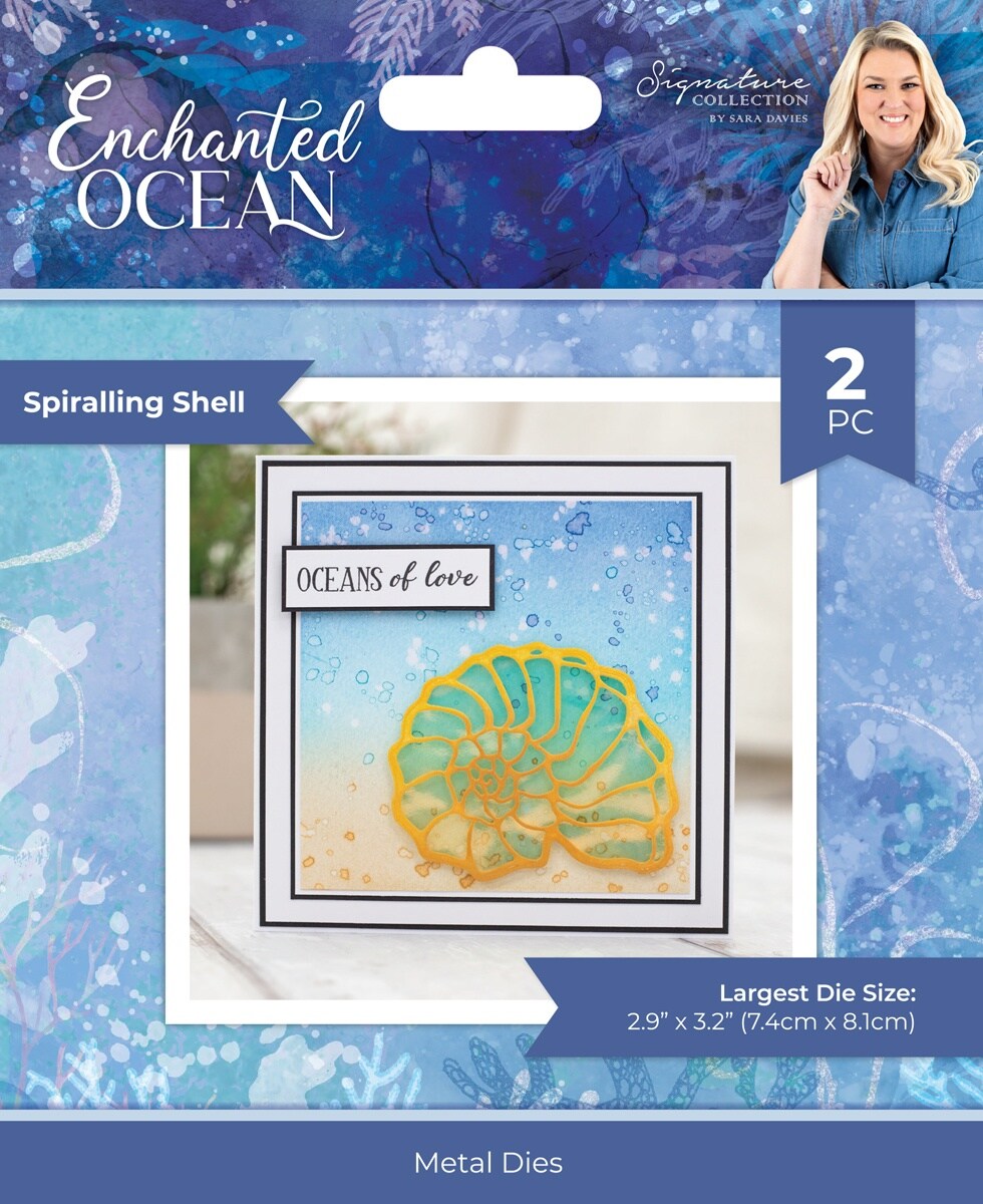 Sara Signature Enchanted Ocean Metal Die-Spiraling Shell | Michaels