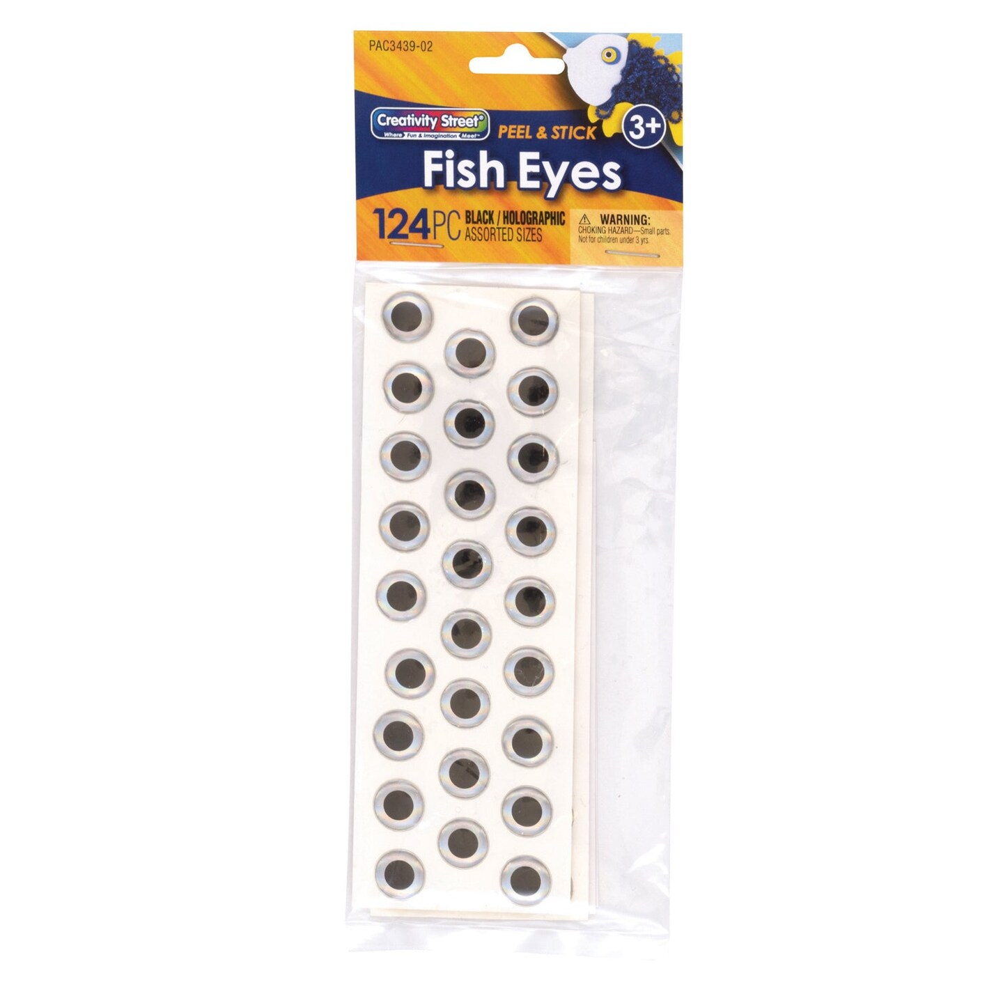 Fish Eyes, Holographic, Assorted Sizes, 124 Pieces | Michaels
