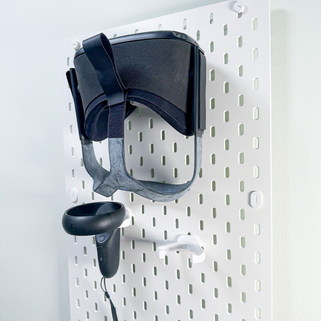 Quest 1,2,3 Controller and Goggles Mount - Wall or IKEA Skadis Pegboard ...