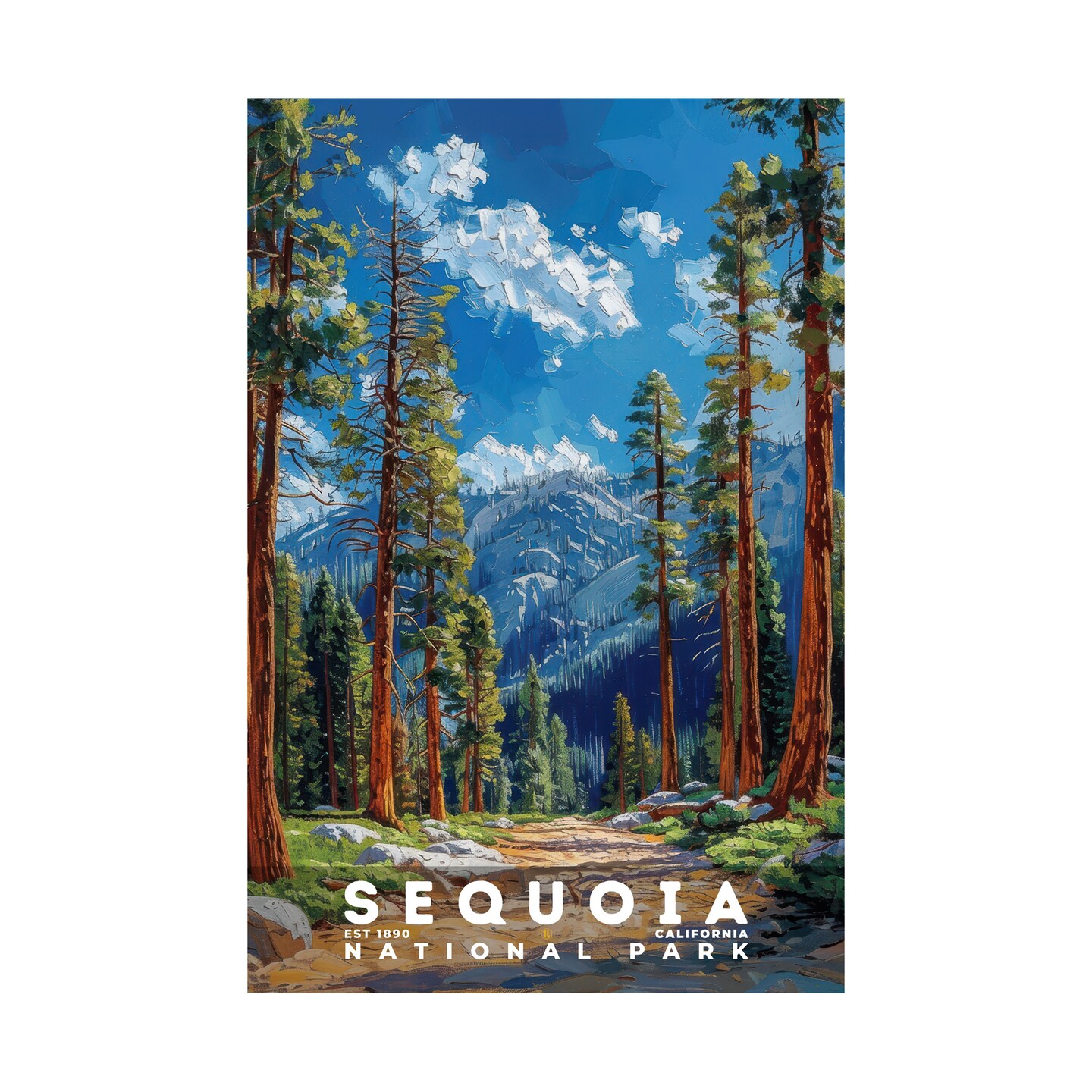 Sequoia National Park Poster, Travel Art, Office Poster, Home Decor ...