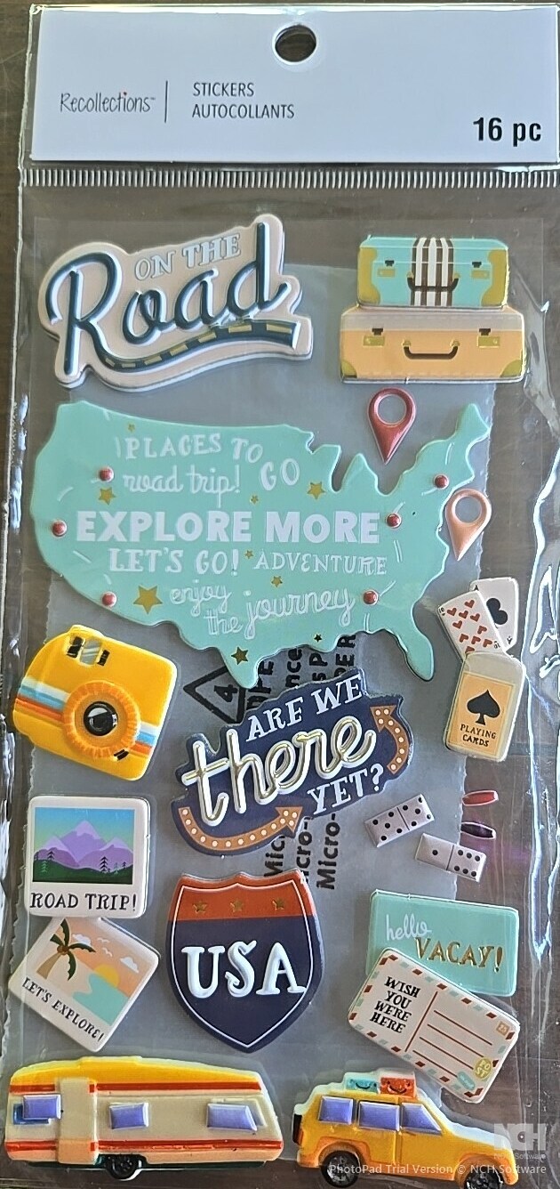 Recollections On The Road Dimensional Stickers | Michaels