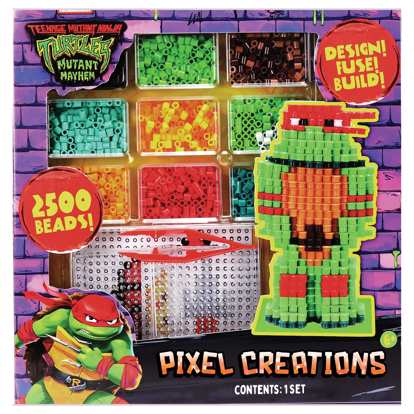 Tara Toy: 3D Pixel Creations - TMNT - 2500 Beads Kit, DIY Your Own 3D ...