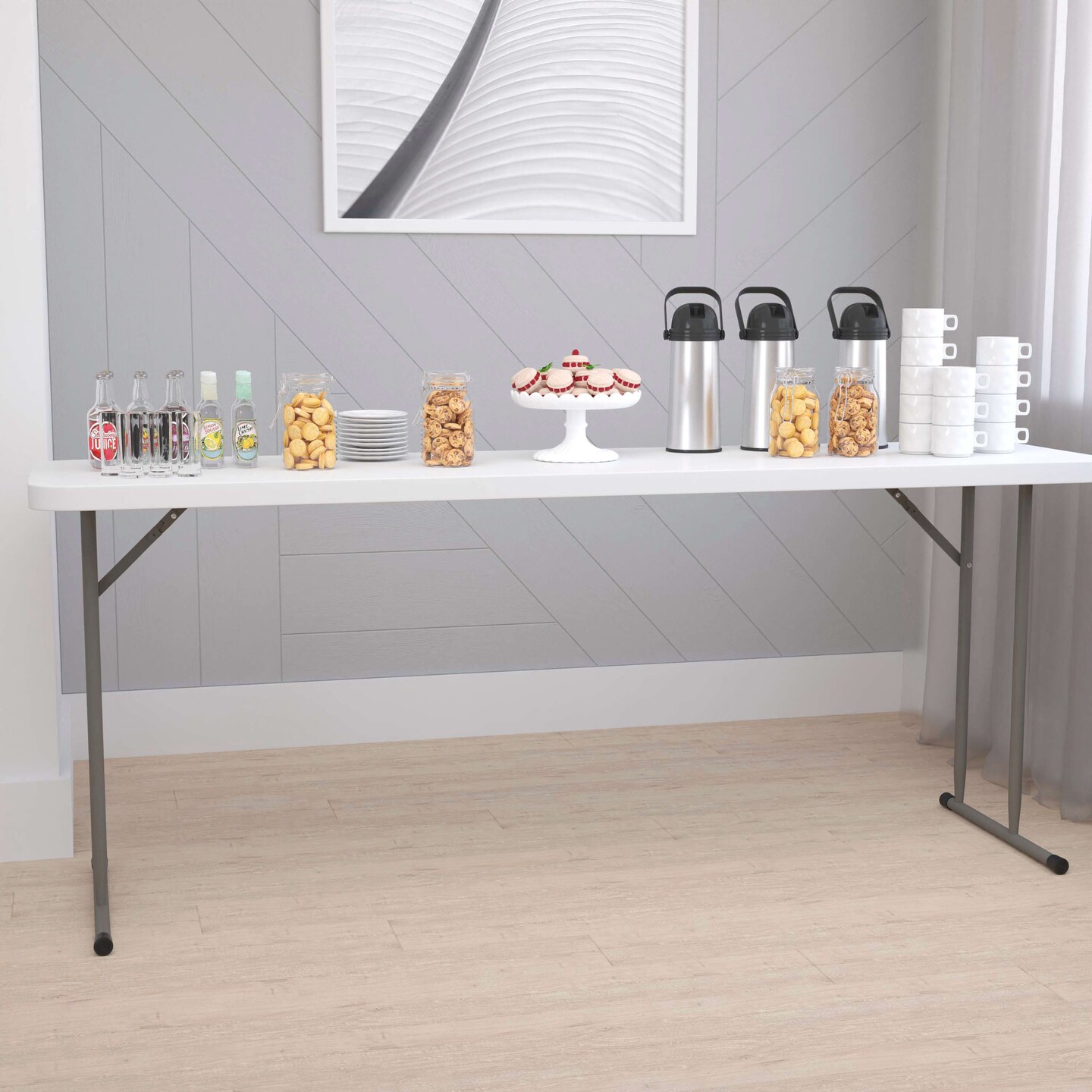 Emma and Oliver 70.8 Inch Plastic Folding Training Table | Michaels