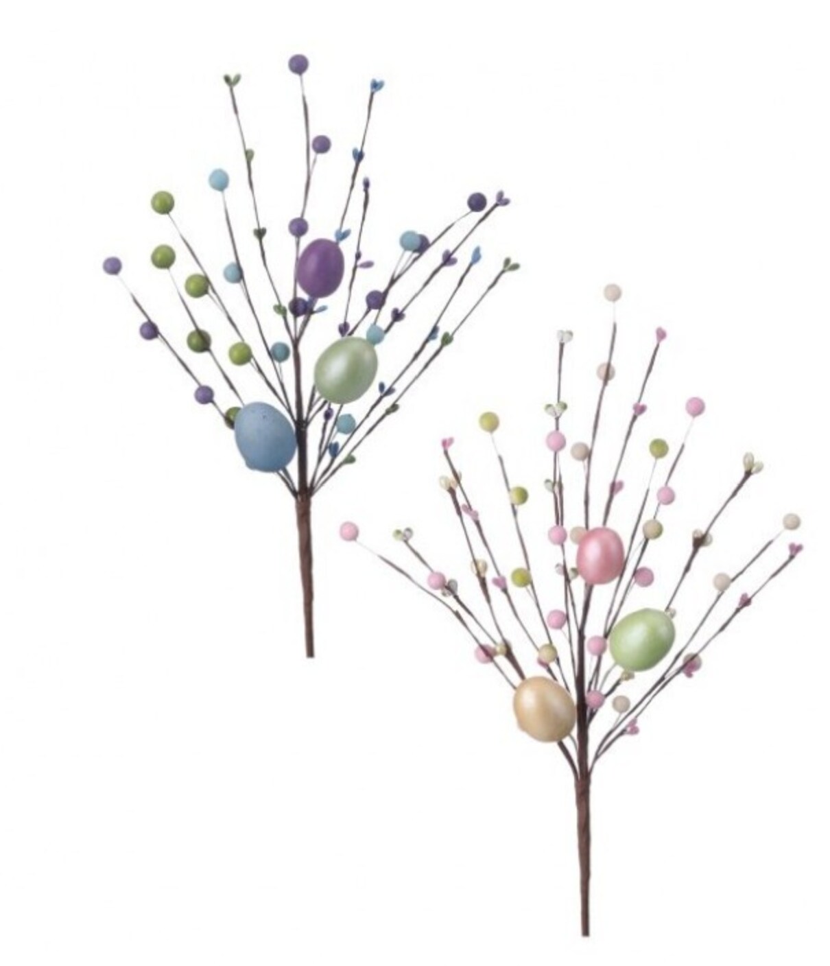 15" Pearlized Easter Egg & Pip Berry Spray – 2 PCS | Michaels