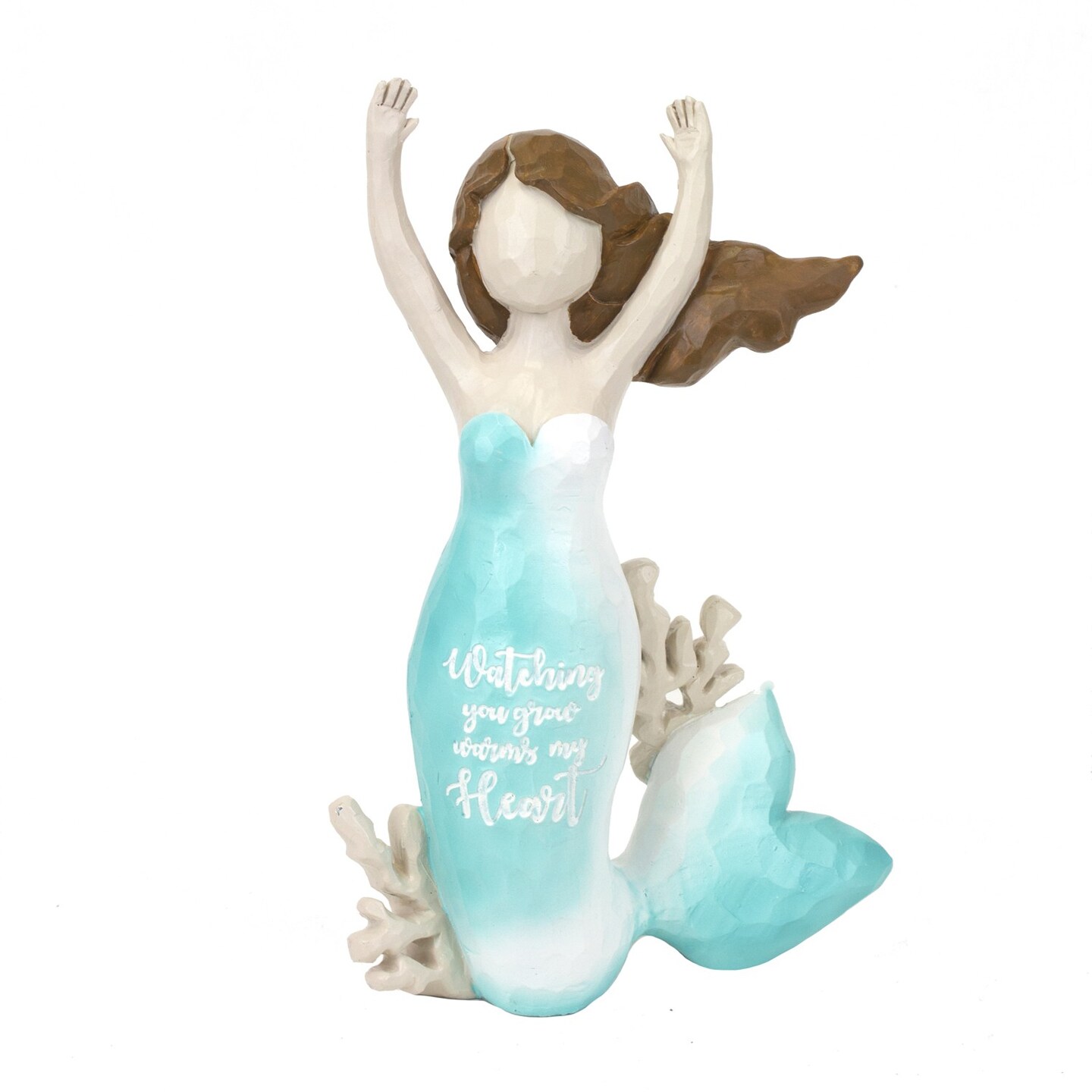 8.5" RESIN TEXTURED MERMAID ARMS UP | Michaels