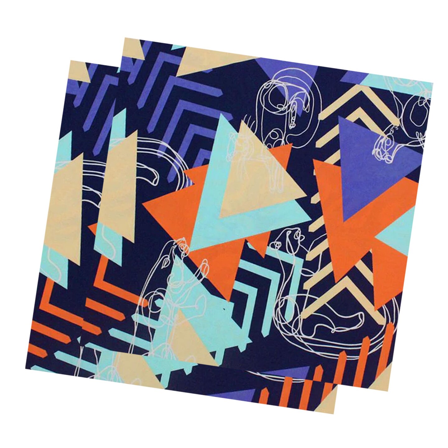 Modern Cat Line Drawing Printed Spandex Fabric | Michaels