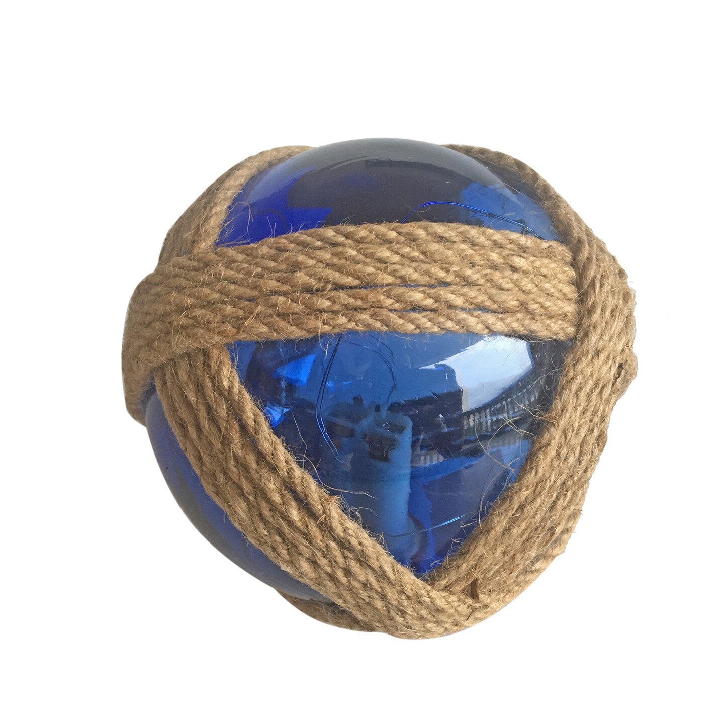 6" GLASS DARK BLUE BALL with Light-Up LED LIGHT | Michaels