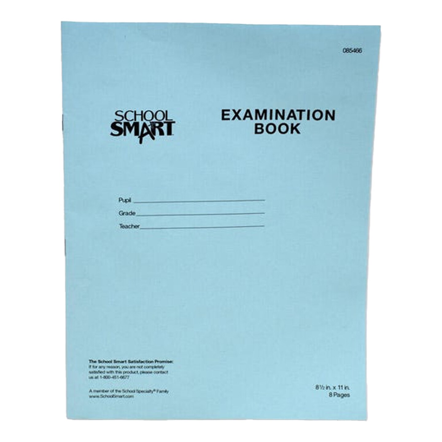 School Smart Examination Blue Books, 8-1/2 x 11 Inches, 8 Pages, Pack of 100 | Michaels