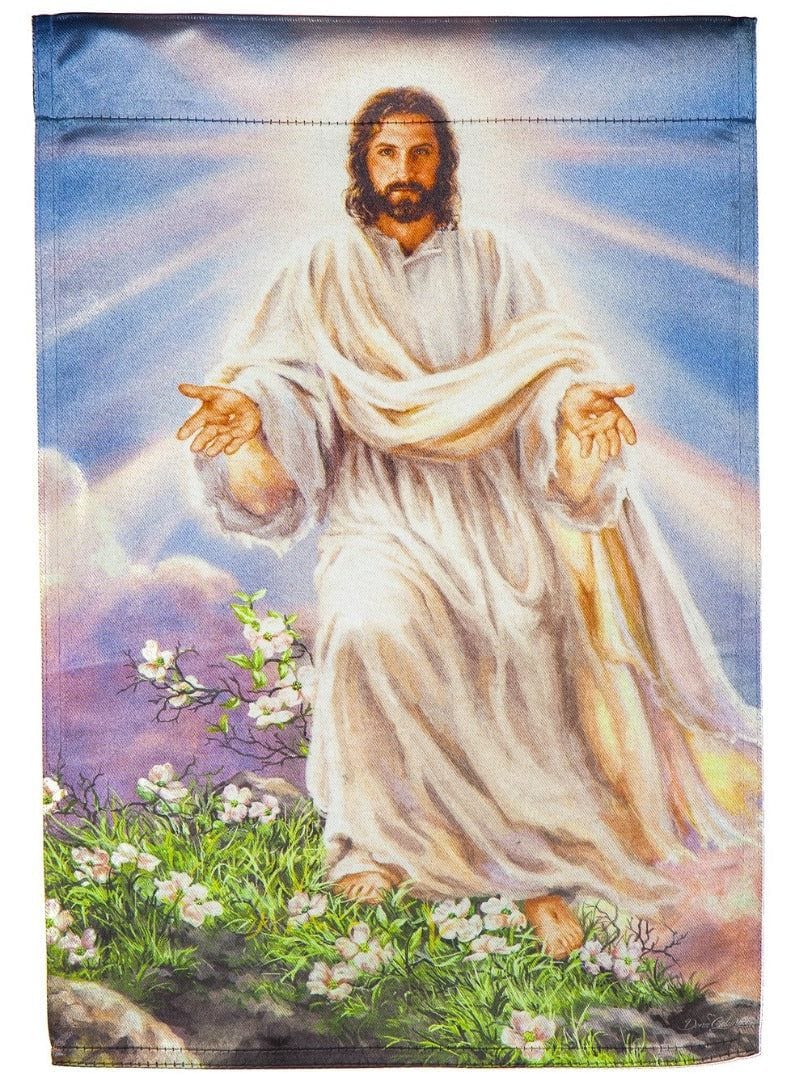 The Resurrection Easter Flag 2 Sided House Banner Decorative | Michaels