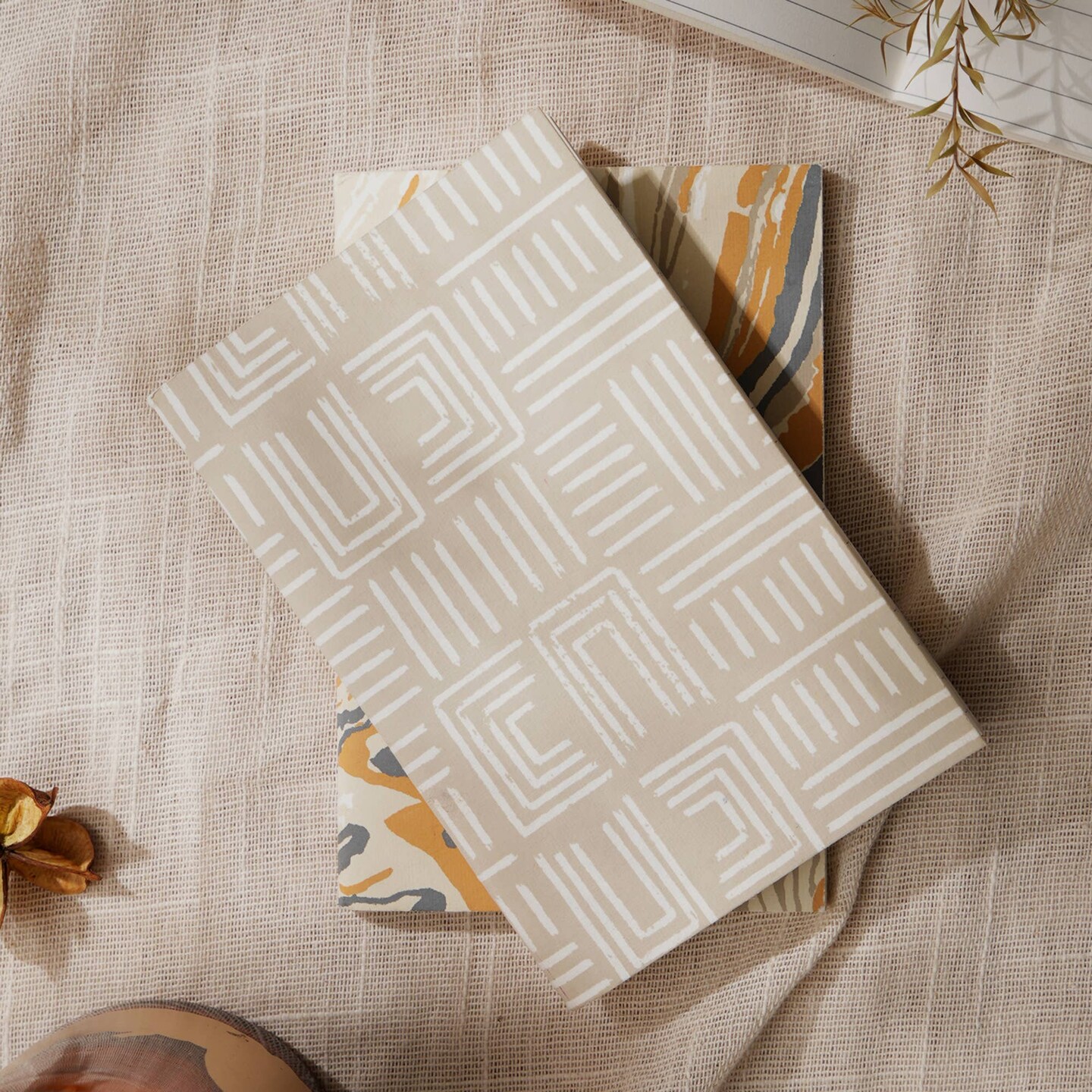 Soft Cover Brown Abstract Handmade Paper Notebook - Pack of 5, 6 X 4 ...