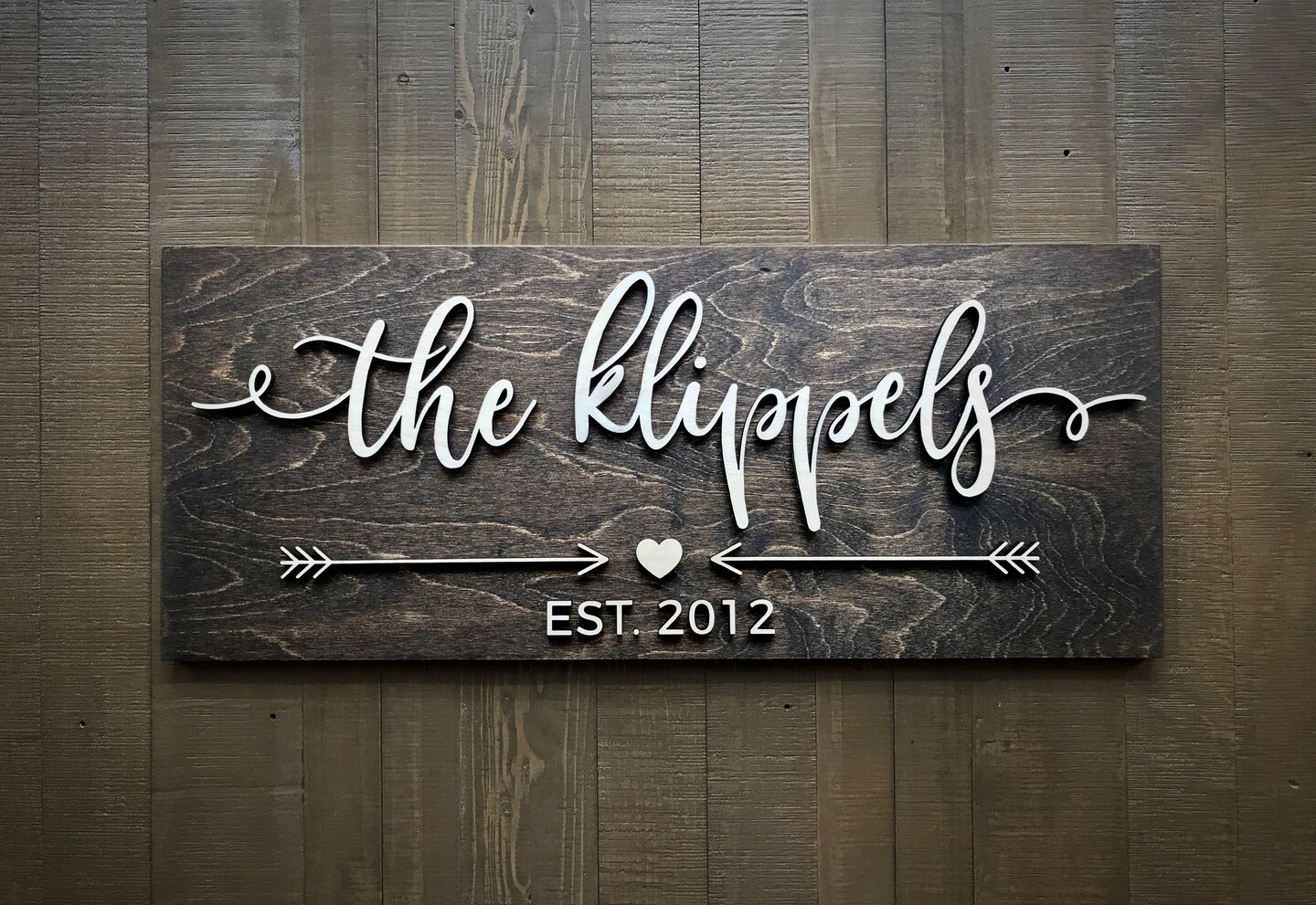Last Name Sign, Custom Wood Sign, Established Sign, Home Sign ...