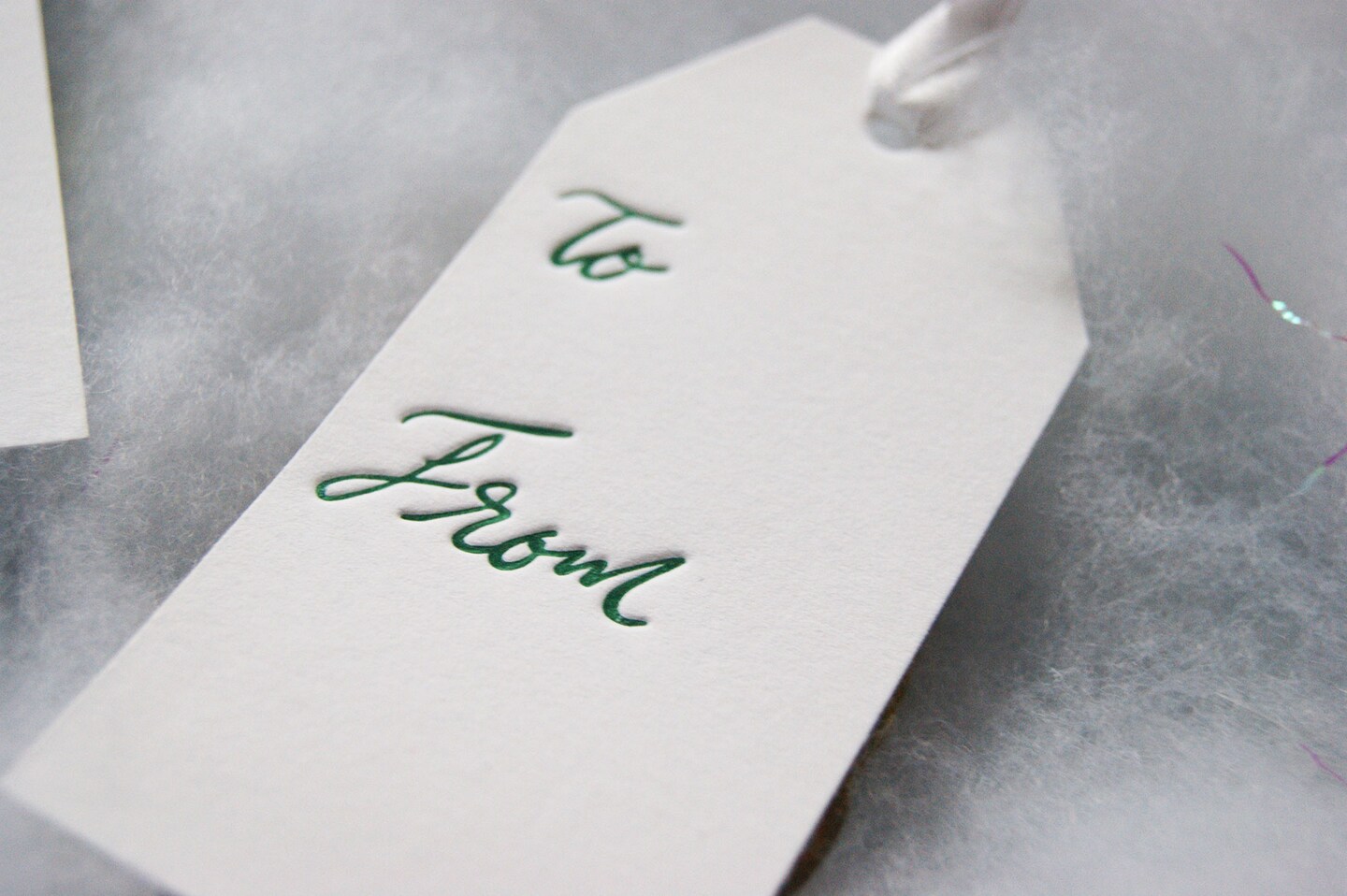 Classic To and From Letterpress Gift Tag, Red and Green Holiday Tag Set ...