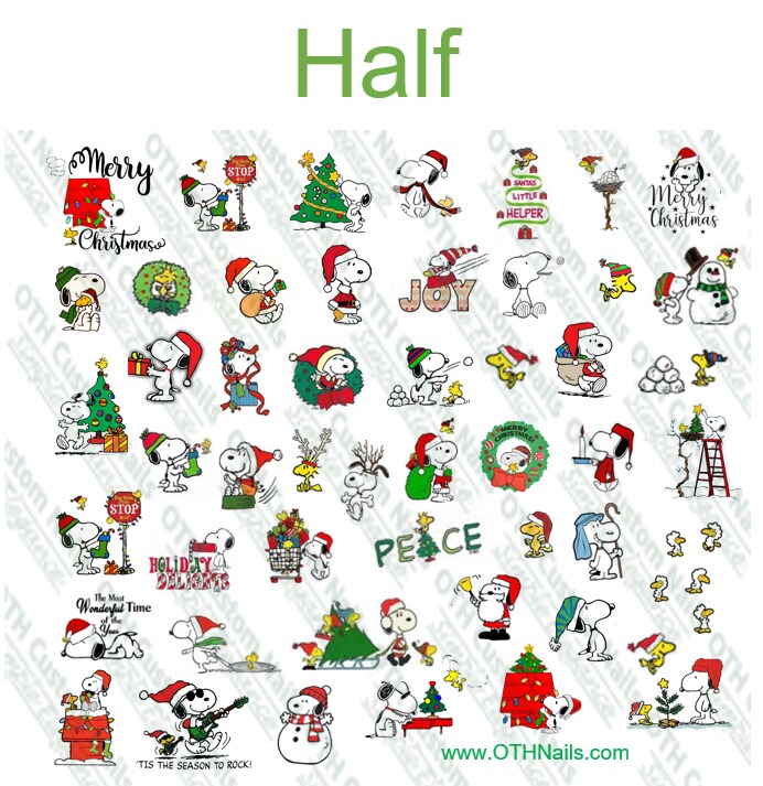 Peanuts Christmas Water Slide Nail Decals | MakerPlace by Michaels