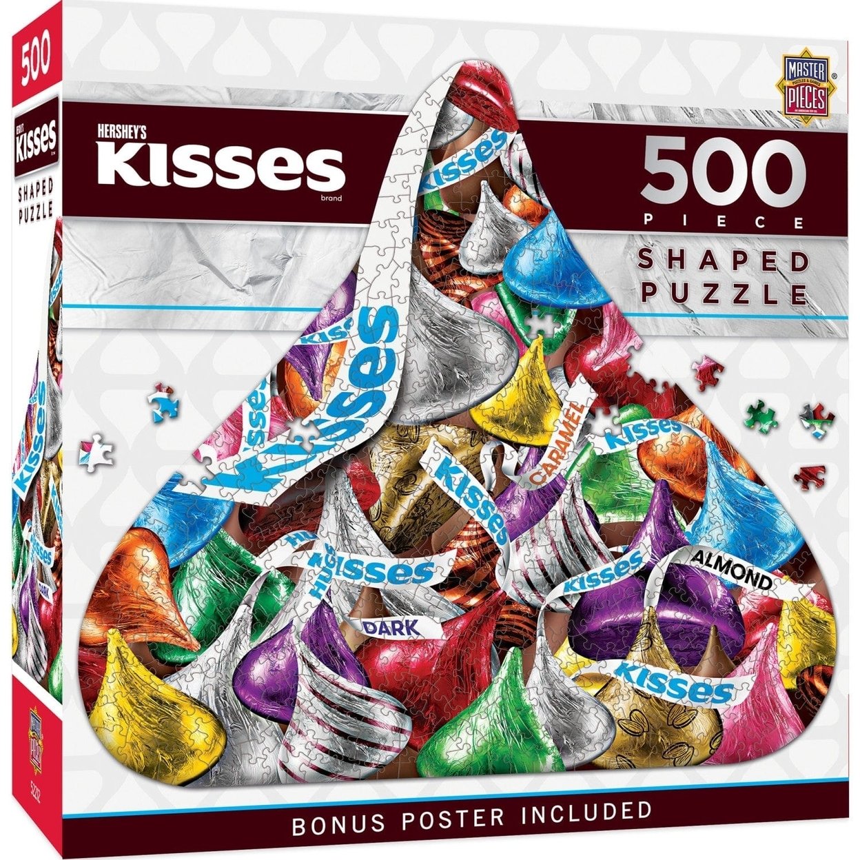 Hersheys Kisses 500 Piece Shaped Jigsaw Puzzle 23" X 21" Recycled ...