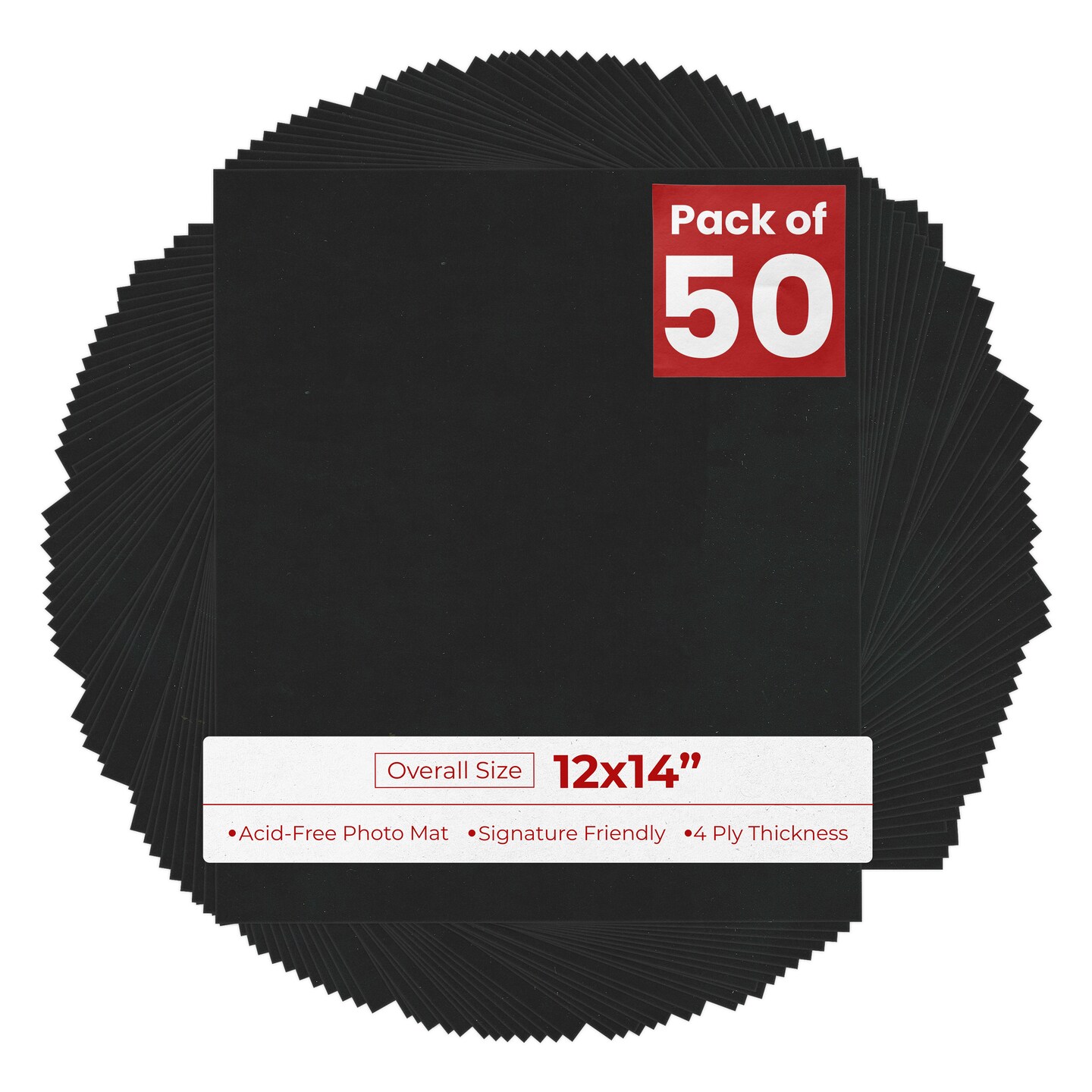Black Suede 12x14 Uncut Mat Board - Blank Sheet, No Opening, Color ...