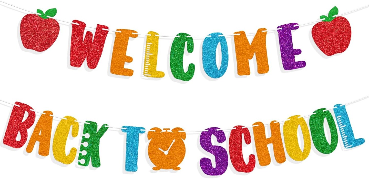 Colorful Welcome Back to School Banner School Decorations | Michaels