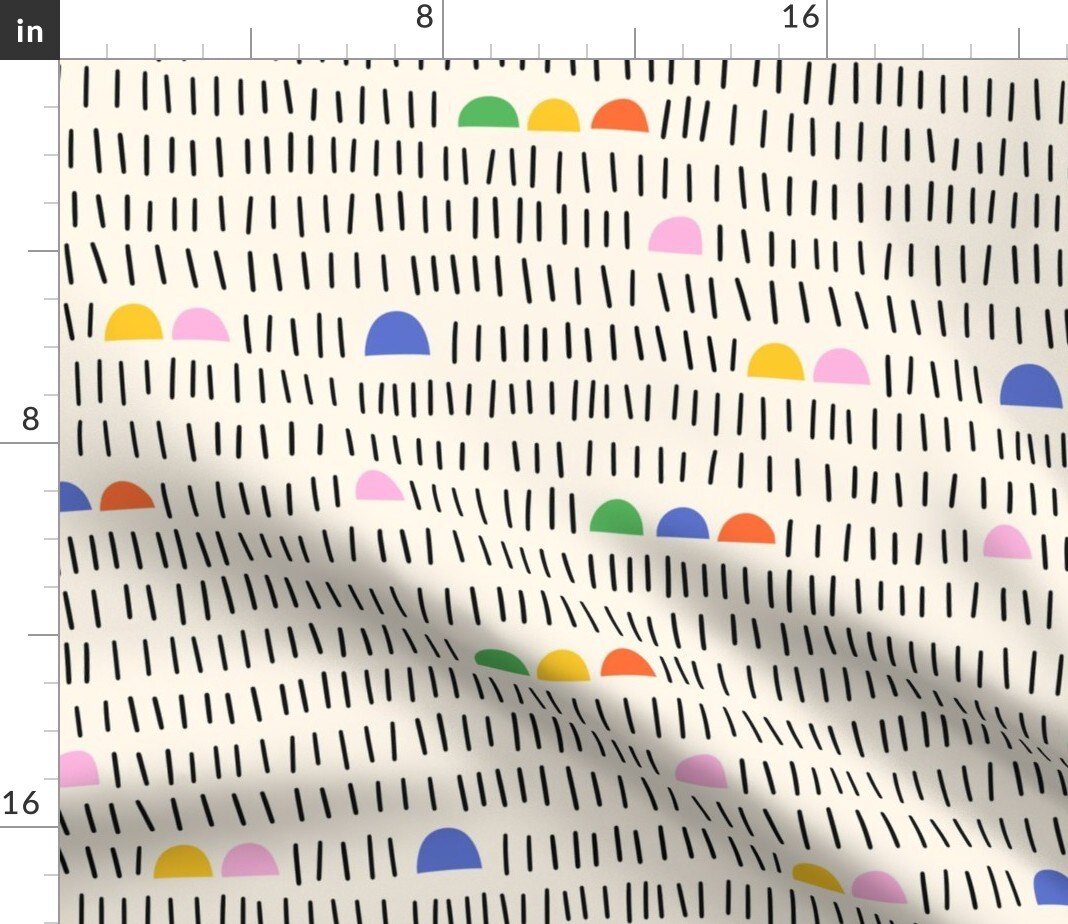Modern Abstract Stripes Whimsical Playful Gender Neutral Lines Shapes ...