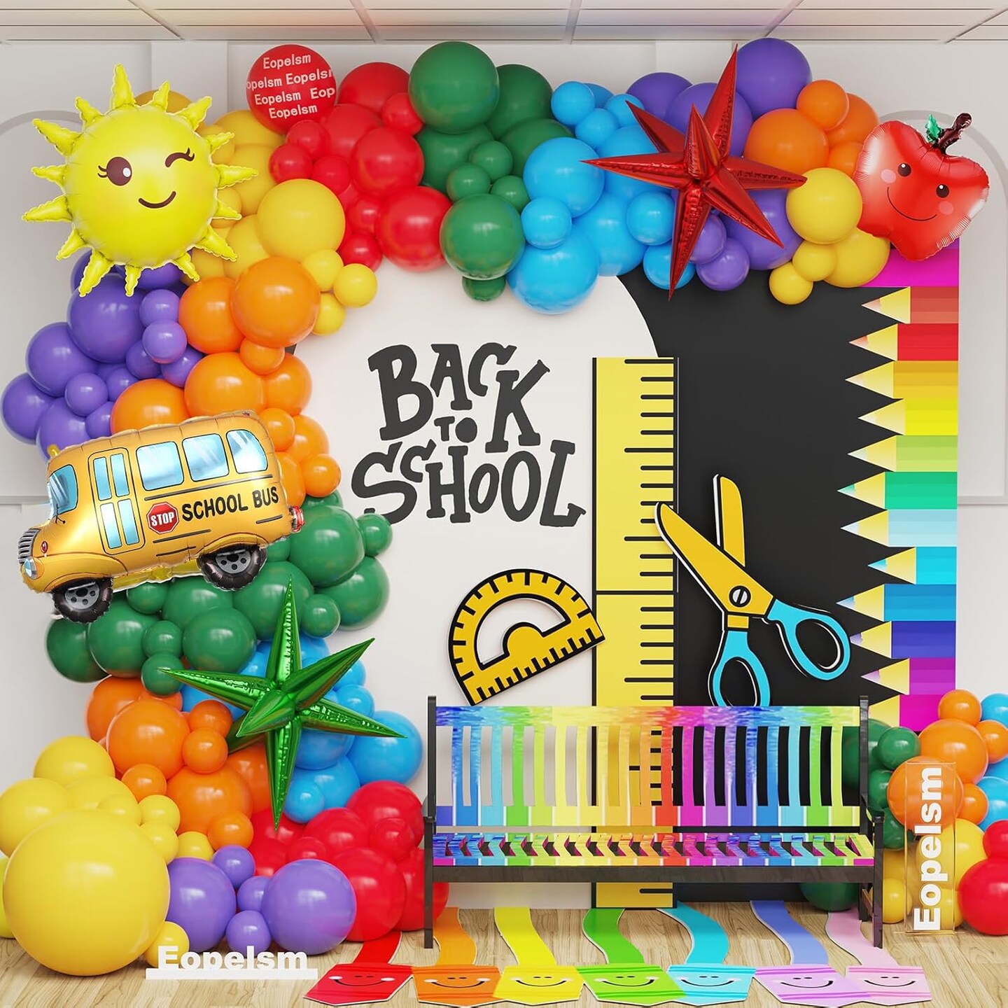 Back to School Decorations 146Pcs Rainbow Balloons | Michaels