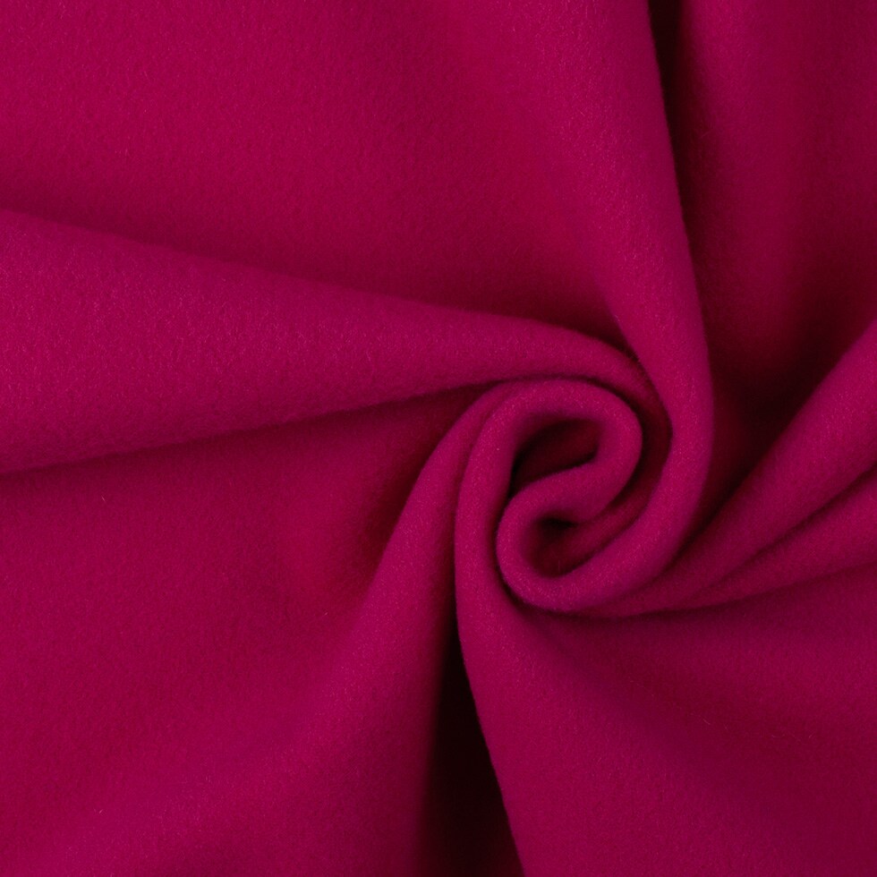 1 Yard Wool/Cashmere Coating - Fuchsia, Made in Italy - Alberini ...