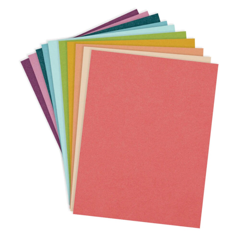 Spellbinders Rainbow Hues Assortment Colorwheel Cardstock 8.5"x11" - 20 ...