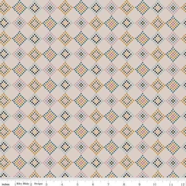 Patchwork in Linen (c16274-linen) | Honey Locust | Amber Johnson ...