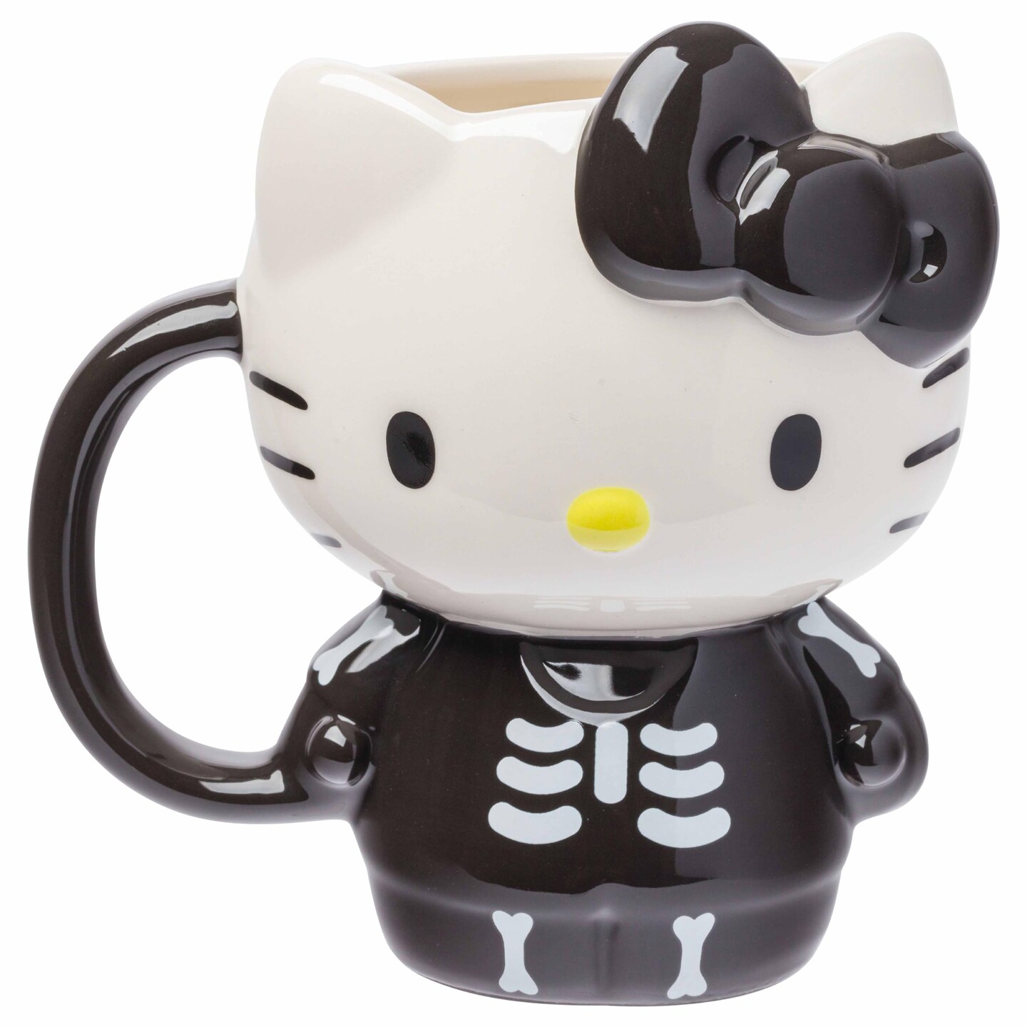 Silver Buffalo Sanrio Hello Kitty Halloween Skeleton Costume Ceramic 3D ...