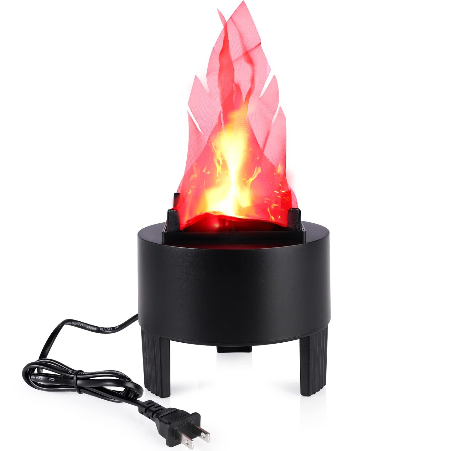 TOPCHANCES 3D Fake Flame Lamp 110V Electric Campfire Artificial ...