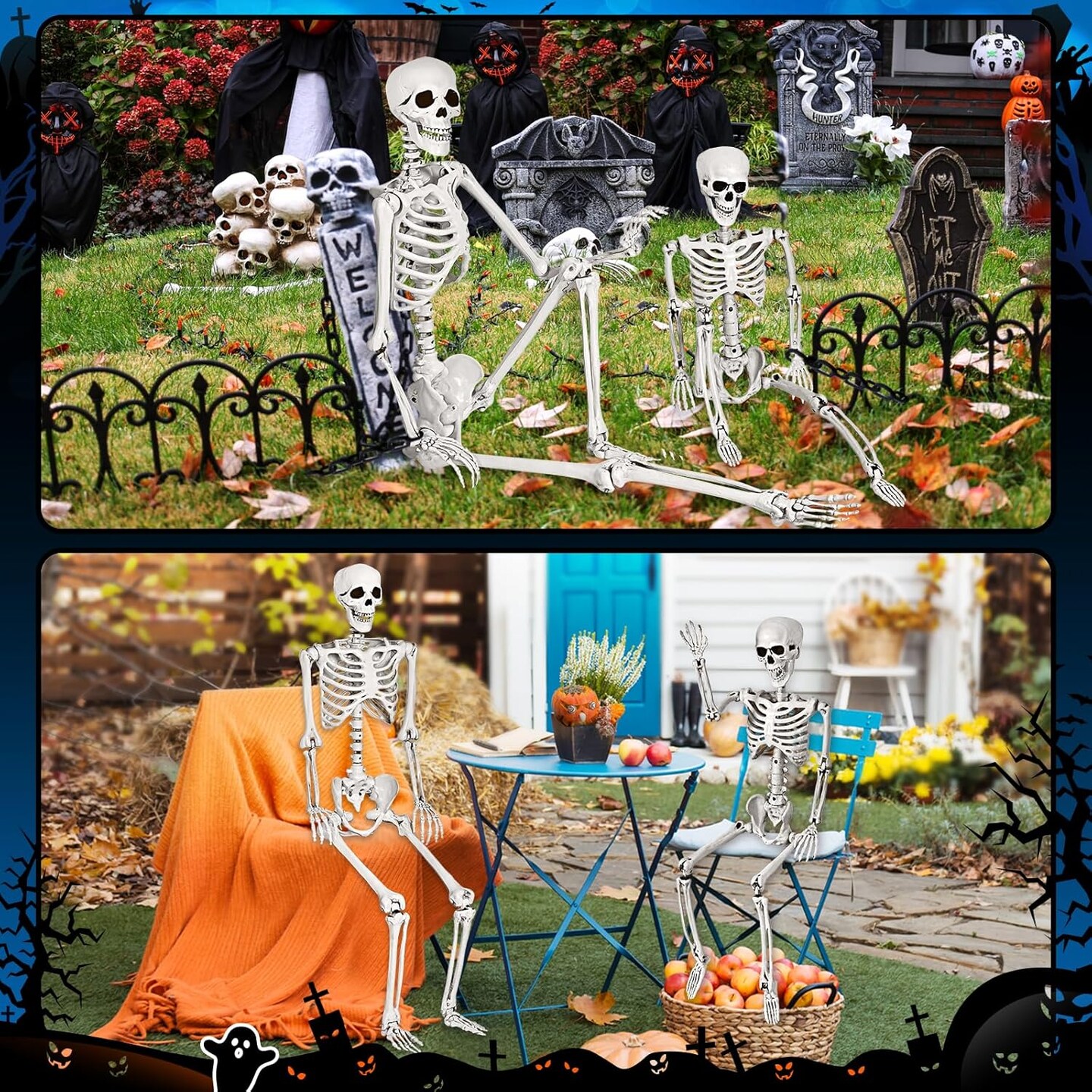 SpringFlower 5.4Ft & 3Ft Halloween Skeleton | Michaels
