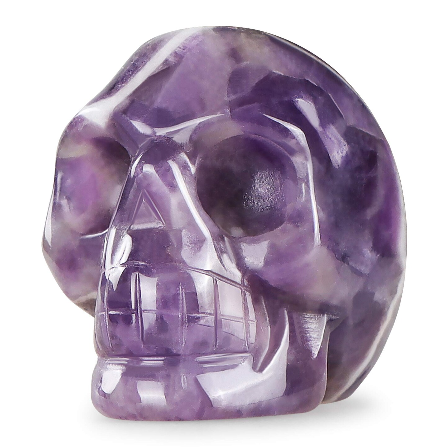 Artistone 2.0"" Amethyst Crystal Skull Head Statue Crystals Healing ...