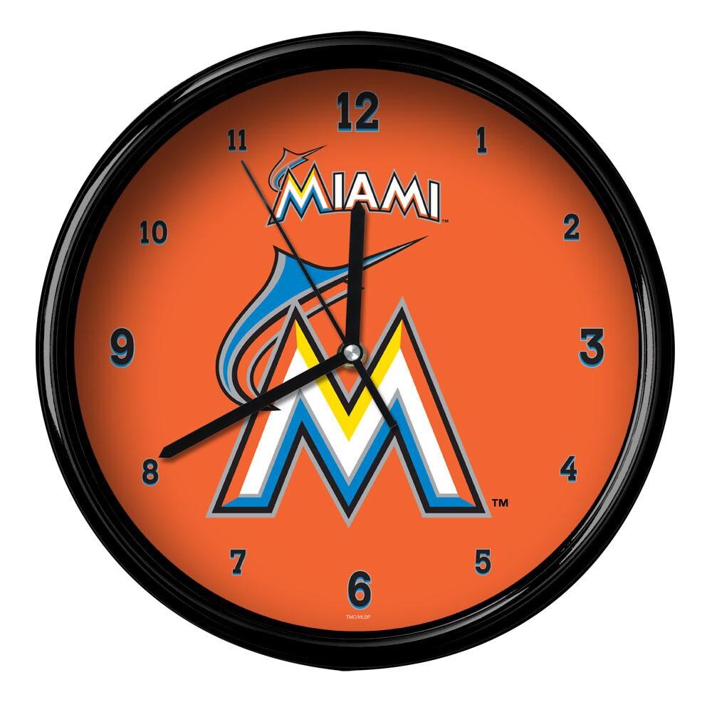 Black Rim Clock Basic | Miami Marlins | Michaels