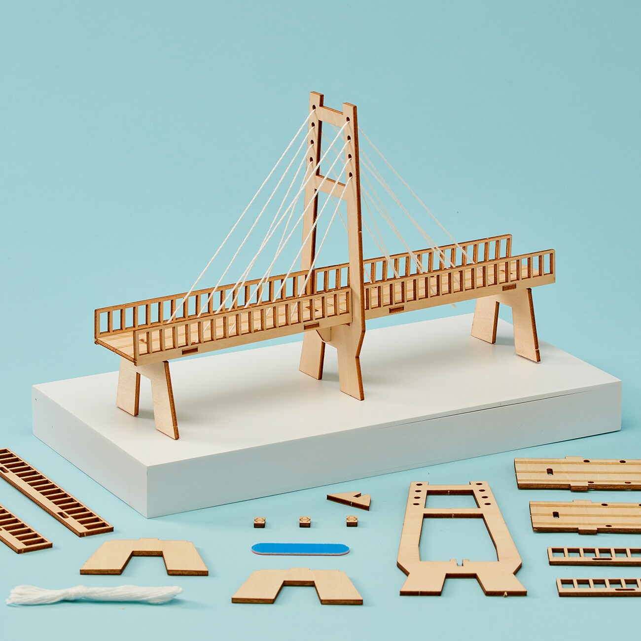 Cable Bridge DIY Kit, Educational STEM Toy, Craft Kit for Kids ...