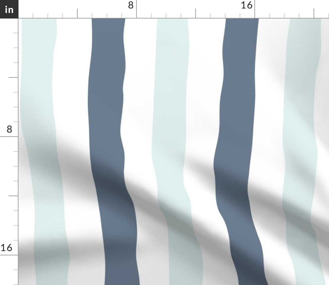 Ocean Beach Nautical Custom Printed Fabric by Spoonflower Various ...