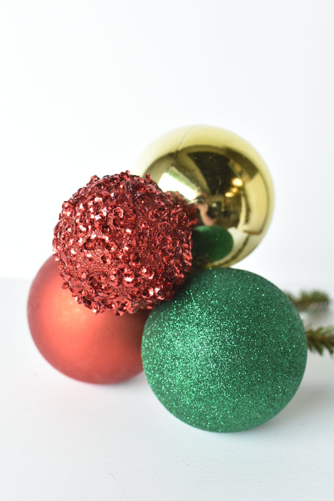 Small Red/Gold/Green Ornament Cluster Multi01 | Michaels