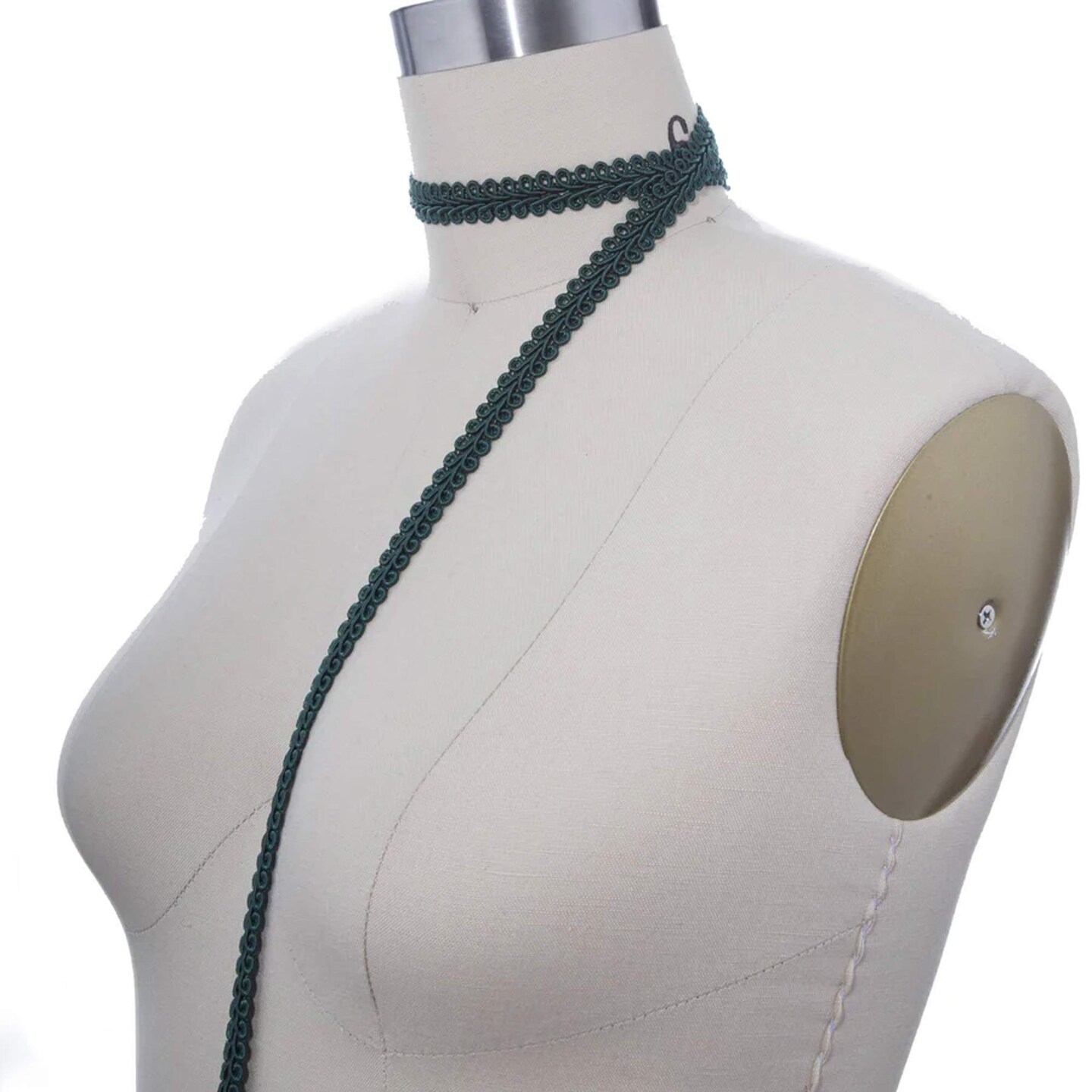 2 Yards 5/8 Inch Hunter Green Braided Gimp Trim for Upholstery and ...