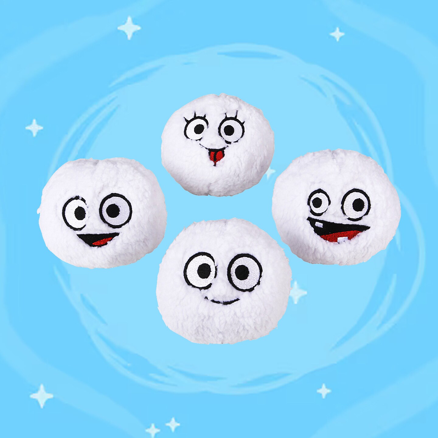 12 Piece Plush Snowball 4 Inch | Michaels