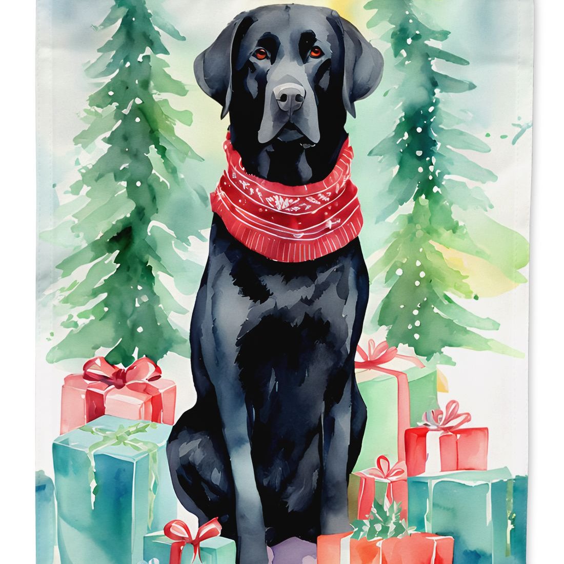 Edge Collections - 11.25" X 15.50" - Black - Labrador Retriever ...