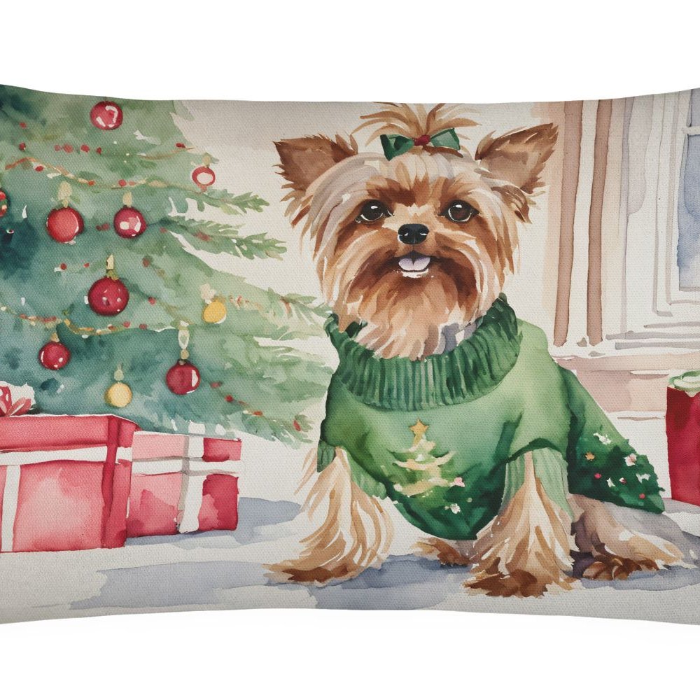 Edge Collections - 12" X 16" - Multicolor - Throw Waiting on Christmas ...