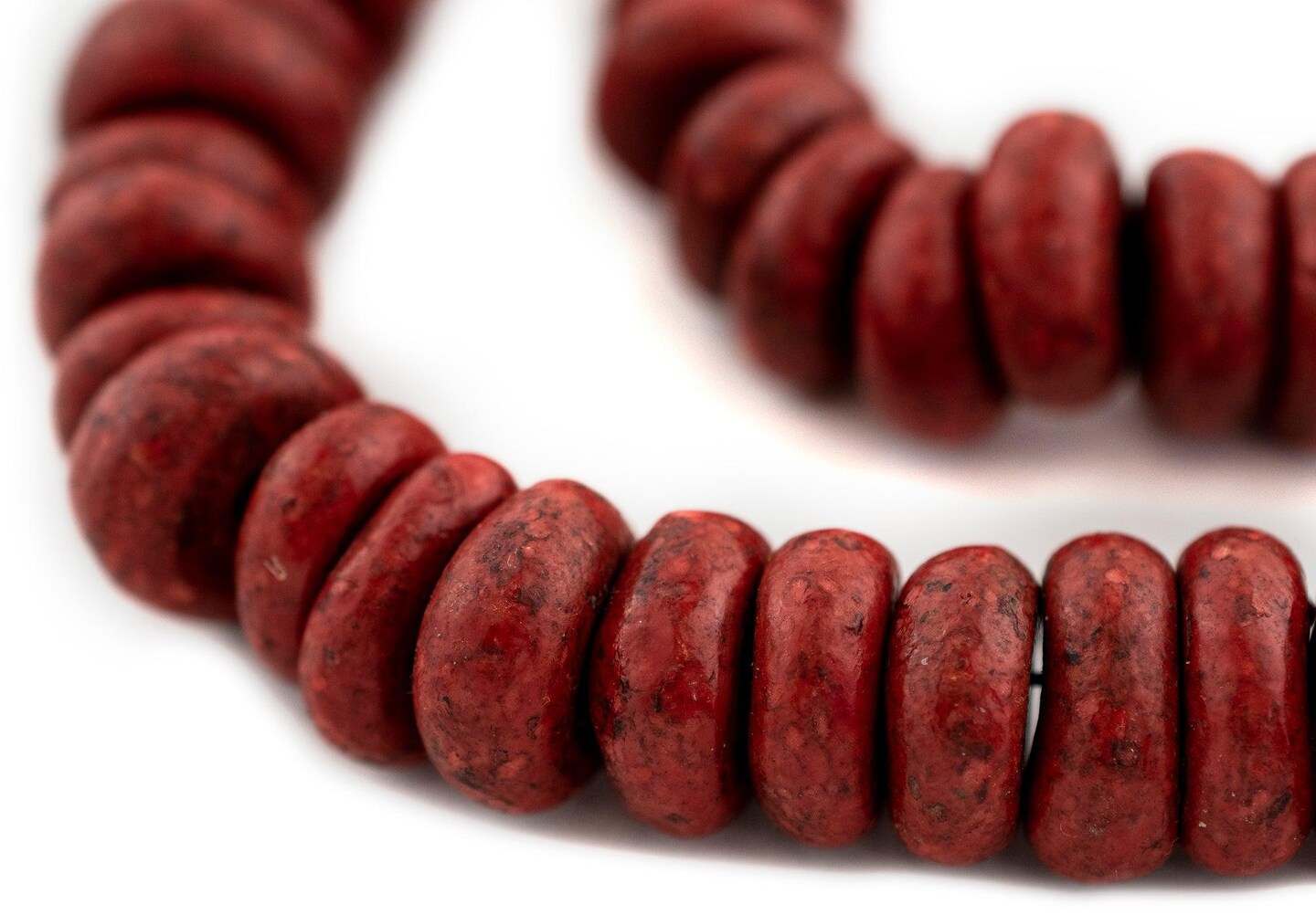 The Bead Chest Round Textured Moroccan Cherry Resin Beads 18mm Morocco ...