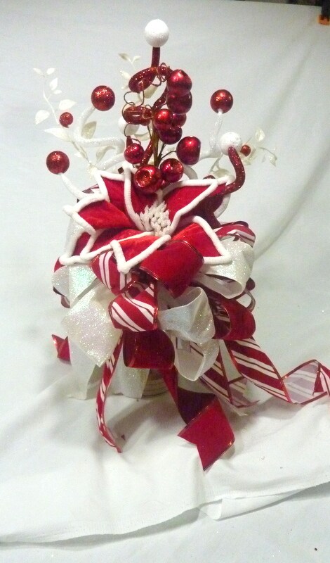Red and White Poinsettia Christmas Tree Topper | MakerPlace by Michaels