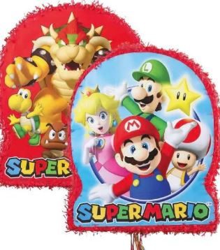 Super Mario, Double-Sided, Pull-String Pinata - 1 Pinata | Michaels