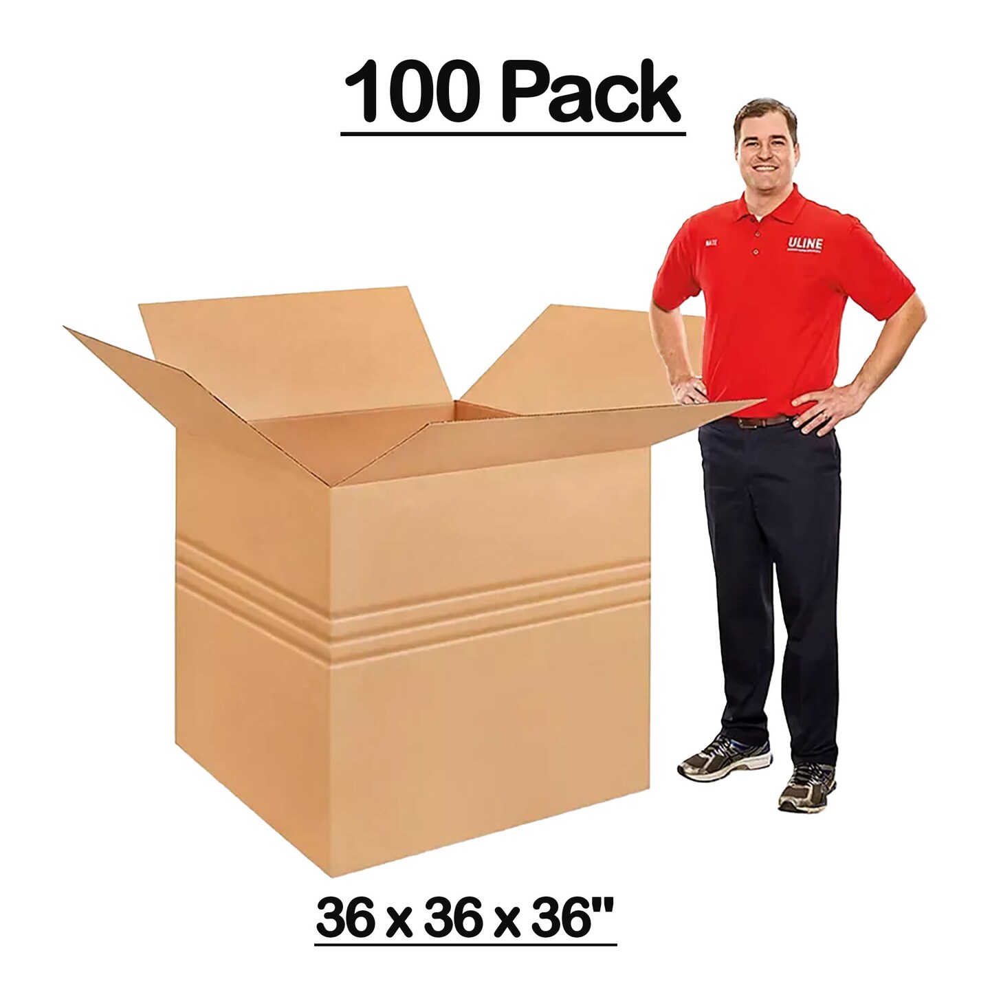 36 x 36 x 36 Inches Heavy Duty Multi Depth Corrugated Shipping Boxes ...