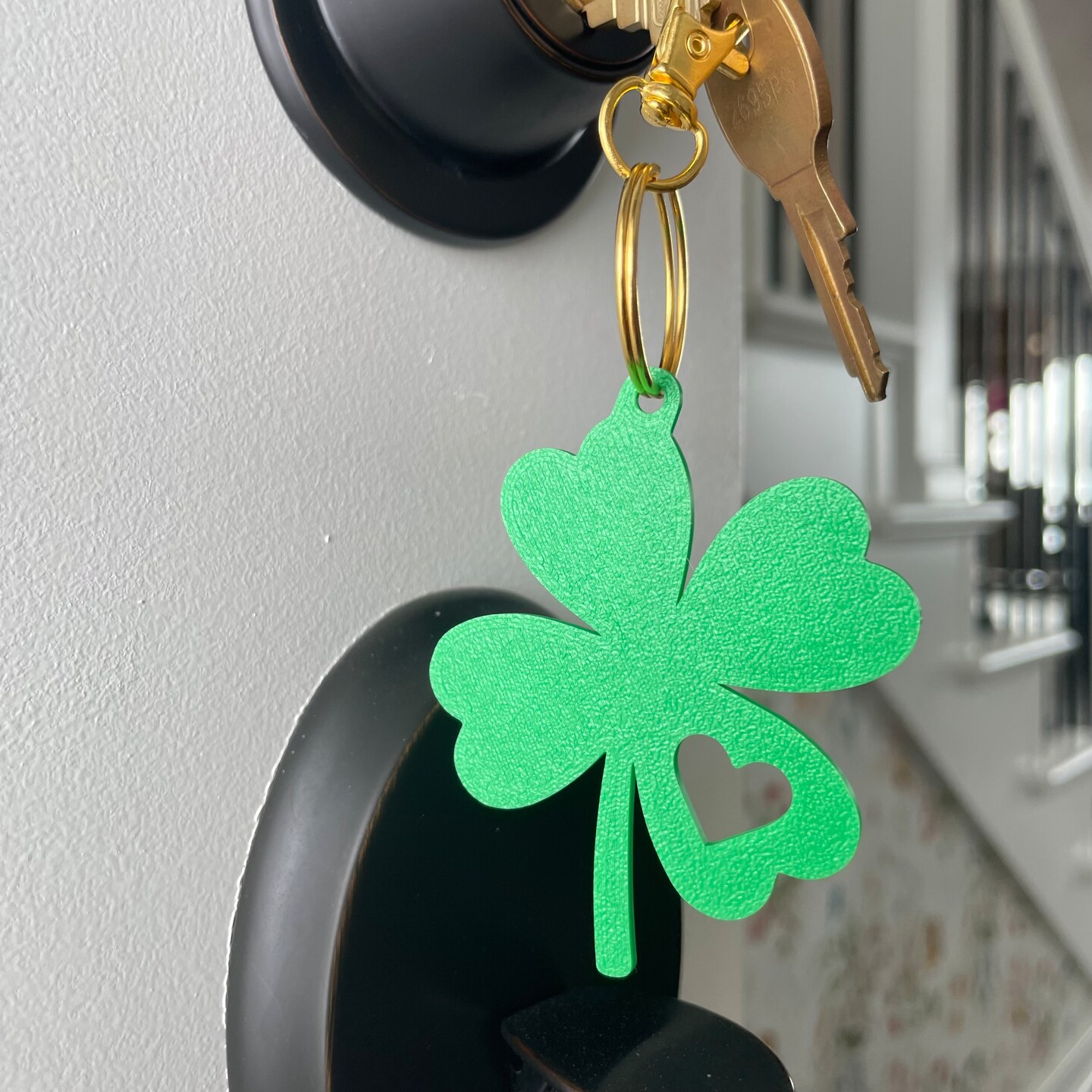 Lucky You! Shamrock Keychain – 3D Printed St. Paddy’s Day Charm ...