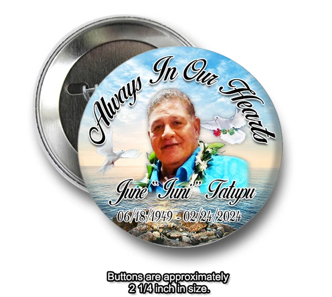 In loving Memory of Rest In Peace 2 inch Pin back Buttons item024 ...