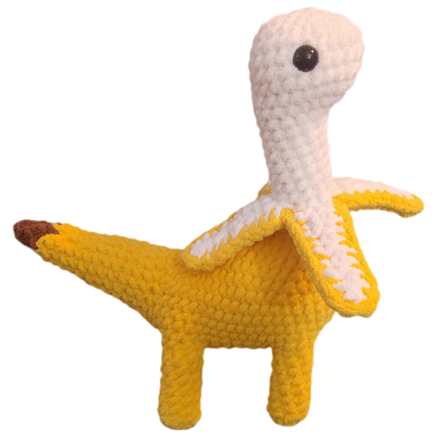 Bananasaurus, Handmade Crochet Dinosaur Plush Toy, Banana-Themed, 12 ...