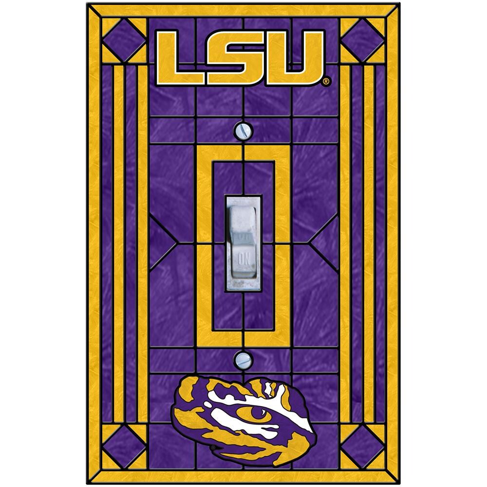 Art Glass Light Switch Cover | LSU Tigers | Michaels