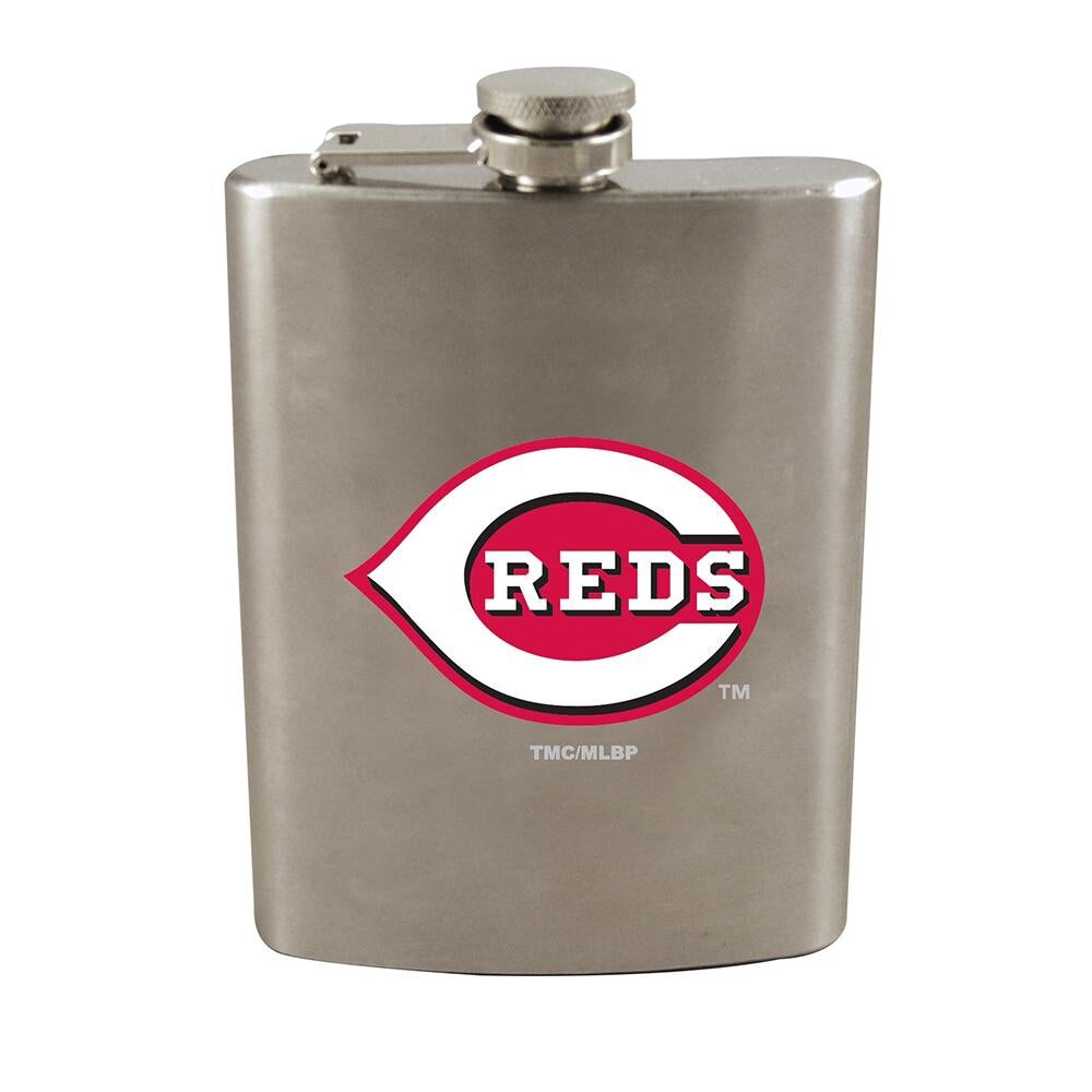 8oz Stainless Steel Flask w/Large Dec | Cincinnati Reds | Michaels