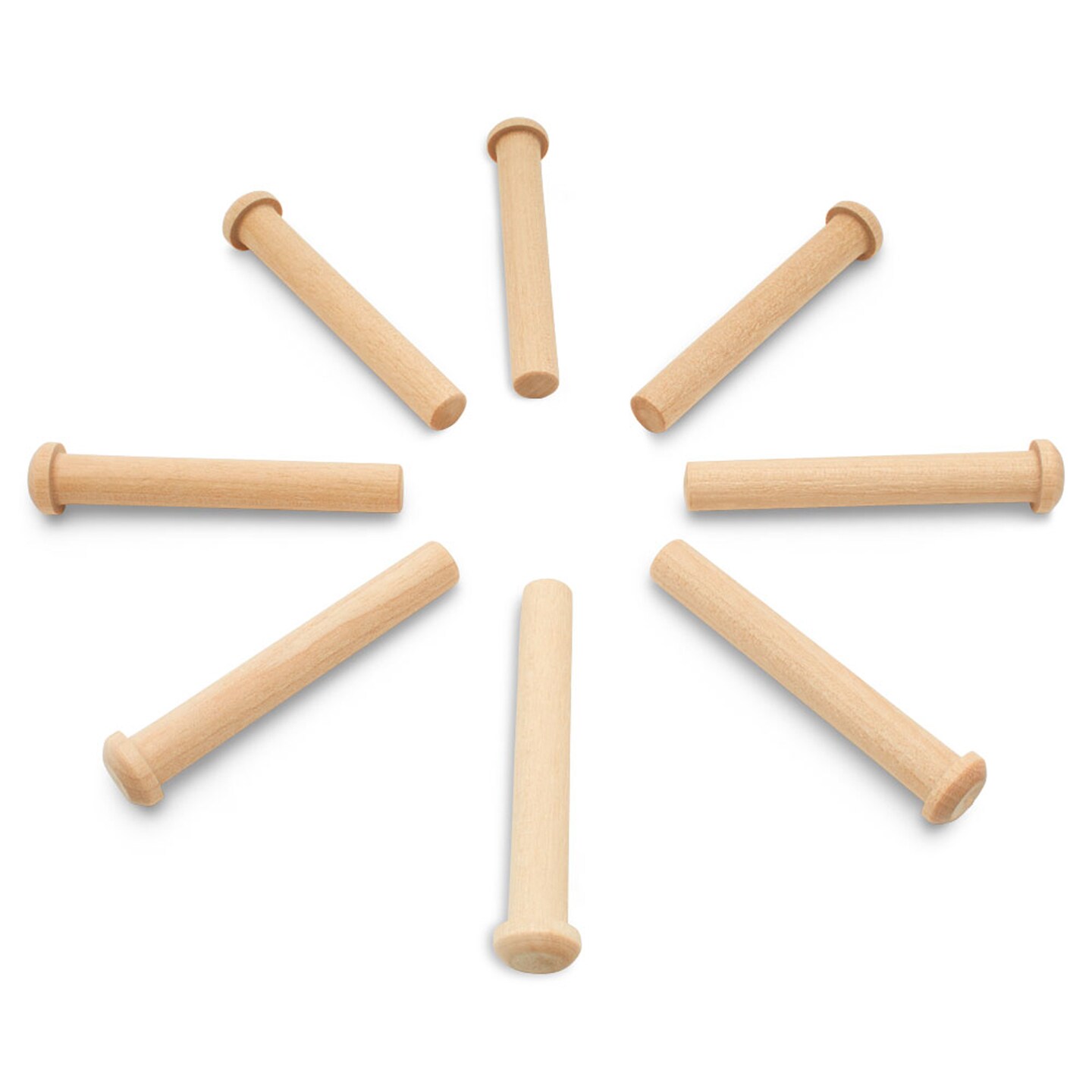 Wood Axle Pegs Multiple Sizes Available, Mini Wood Train Craft Parts ...