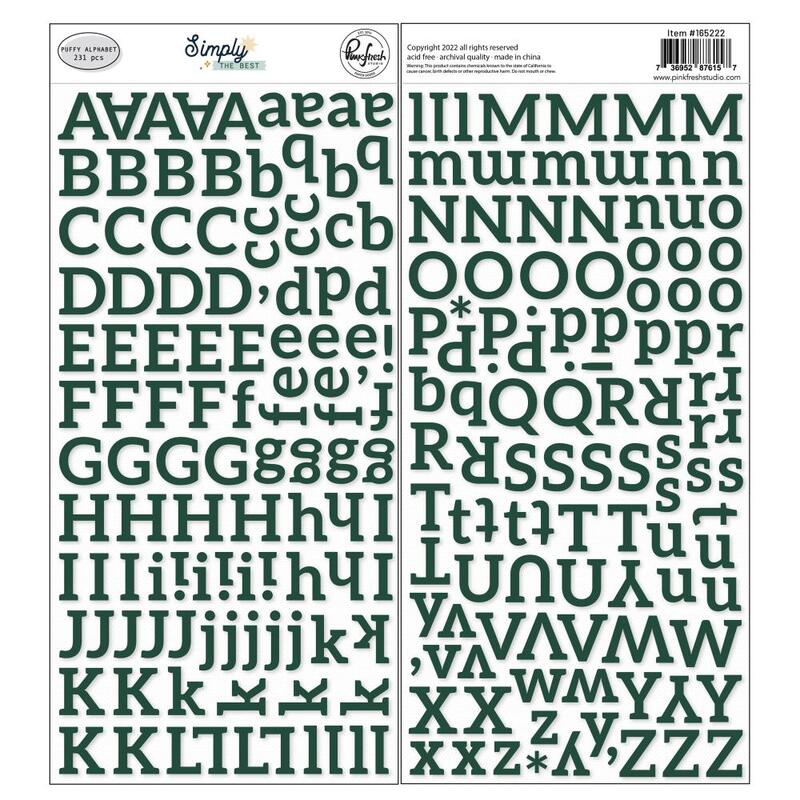 Simply The Best Puffy Alpha Stickers - Pinkfresh Studio | Michaels