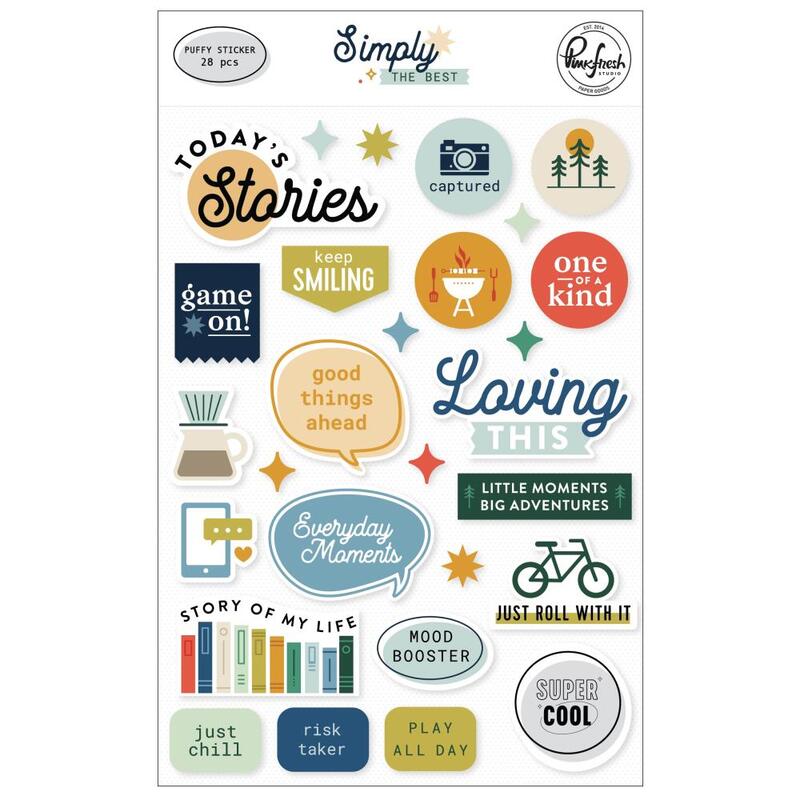 Simply The Best Puffy Stickers - Pinkfresh Studio | Michaels